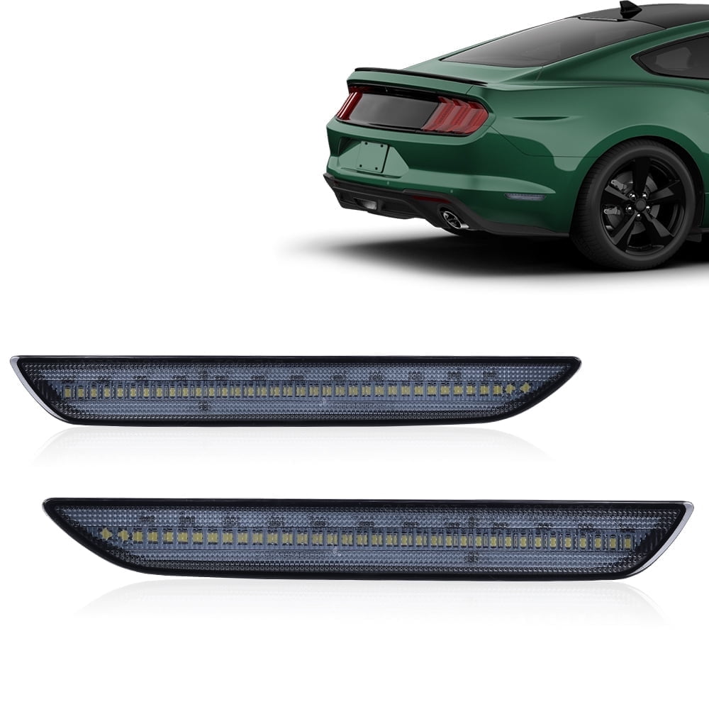 LED Rear Side Marker Lights Lamps Dark Smoked Fit for Ford Mustang 2015 ...