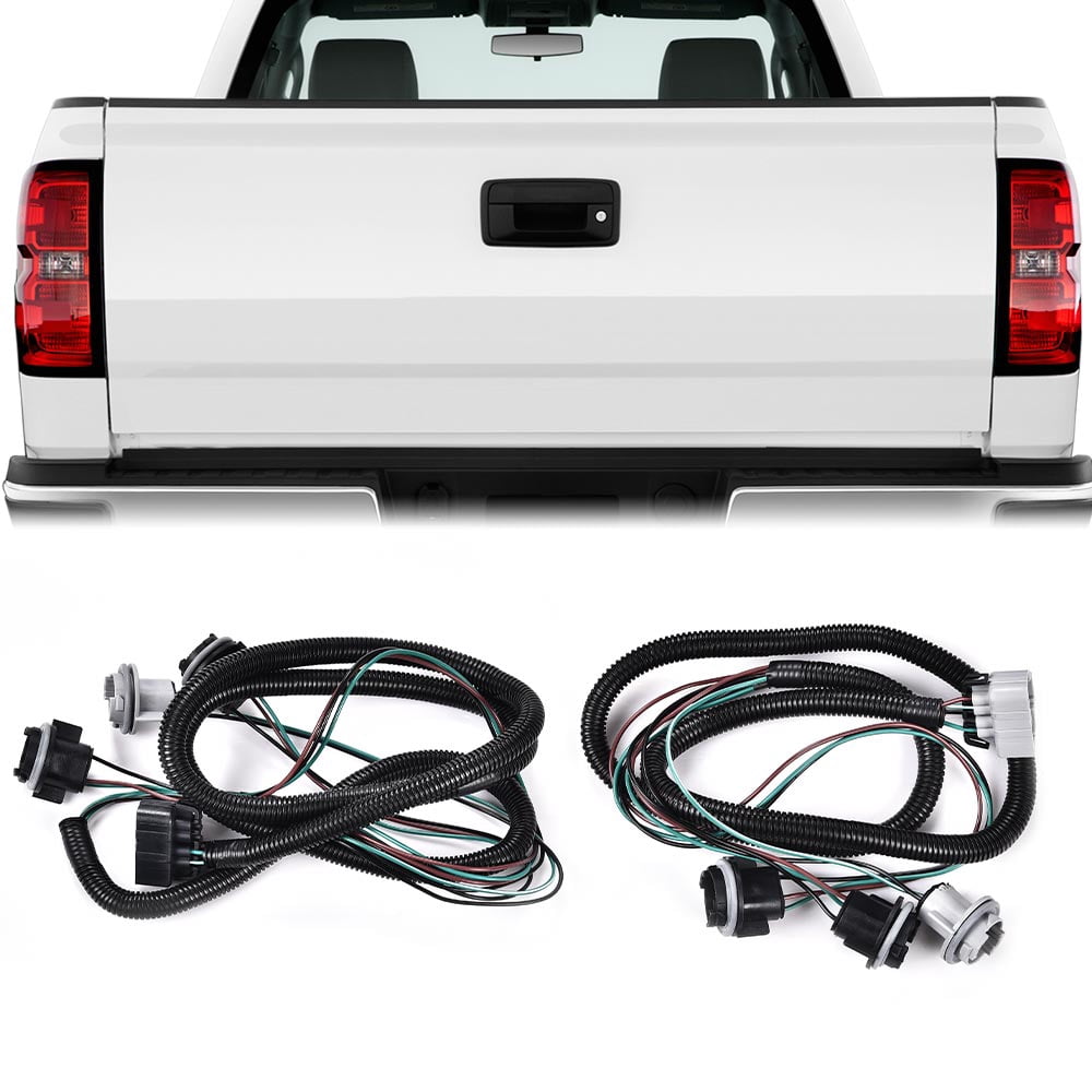 PIT66 Left & Right Tail Light Lamp Wiring Harness, Fit for 07-14 Chevy ...