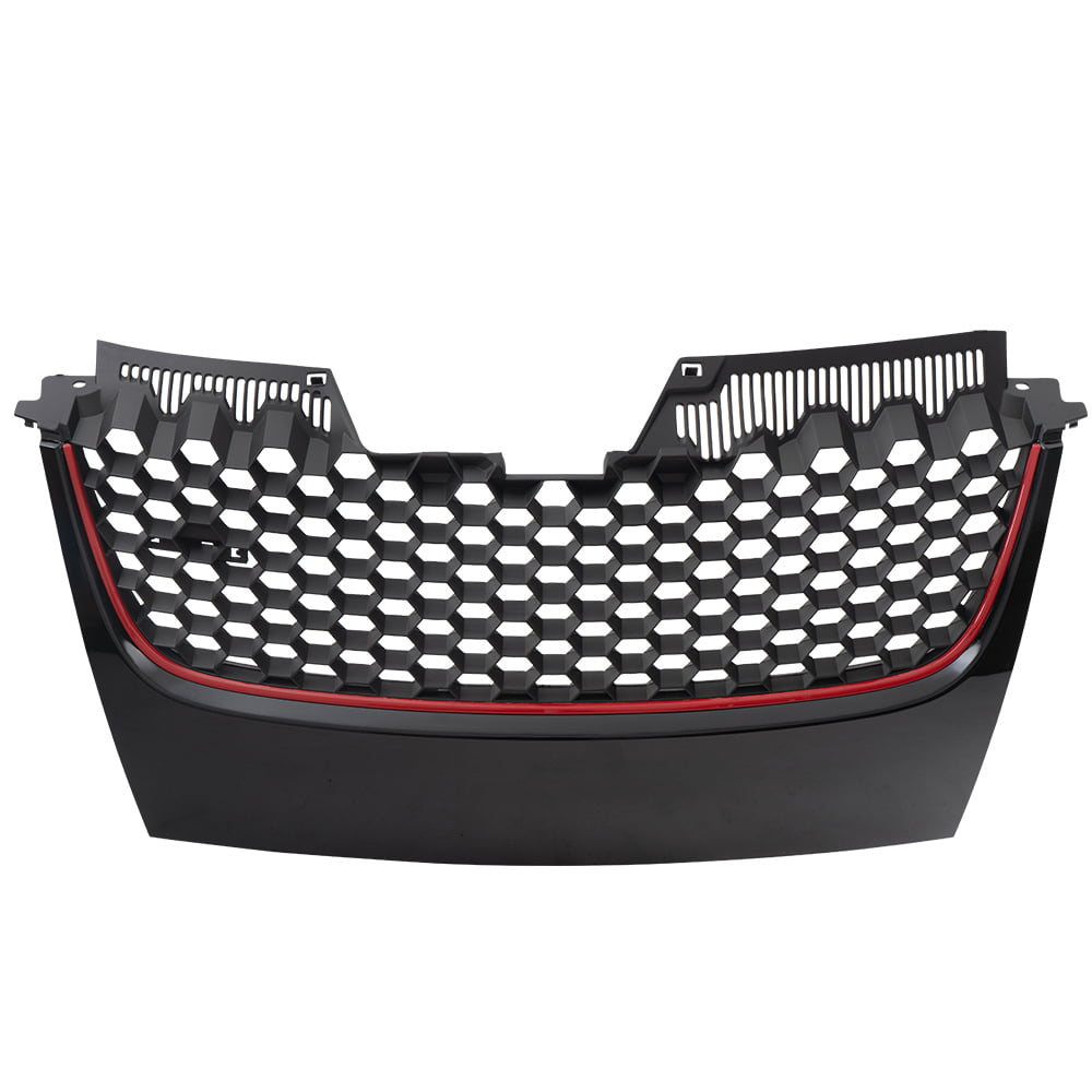 PIT66 Mesh Center Bumper Grille Grill Fit for 2006-2009 Volkswagen VW ...