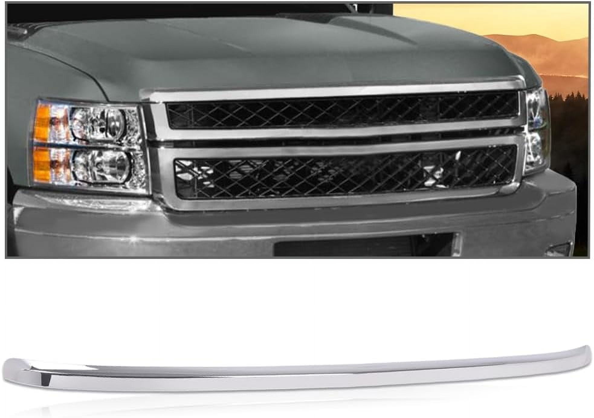 PIT66 New Hood Molding Trim Moulding Chrome Compatible with Chevy ...