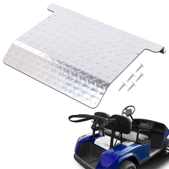 PIT66 Polished Chrome Diamond Plate Access Engine Cover Fit For EZGO ...