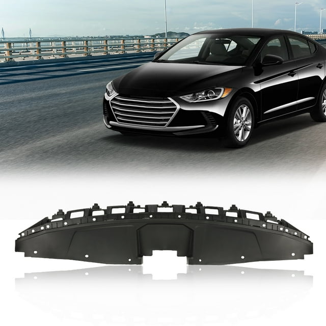 PIT66 Black Radiator Support Cover for Hyundai Elantra 2017-2018 ...