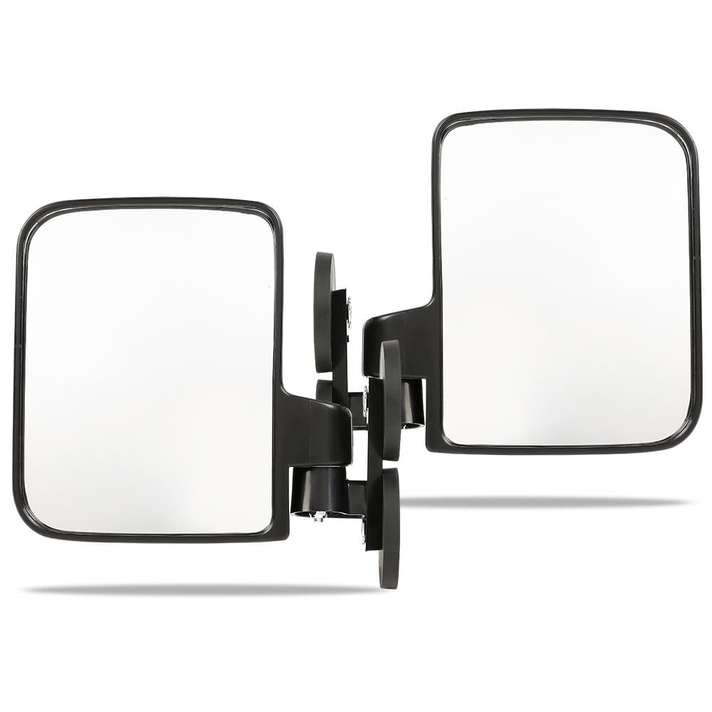PIT66 UTV & ATV Rear View Side Mirrors, Rubber Coated, 114lb Rated ...