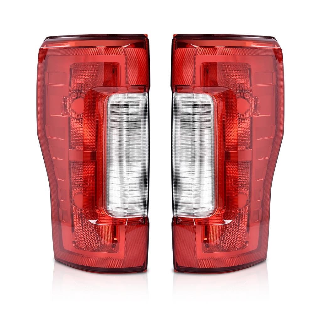 PIT66 Red Tail Lights Pair w/o Bulbs Fit for Ford F250 F350 Super Duty ...
