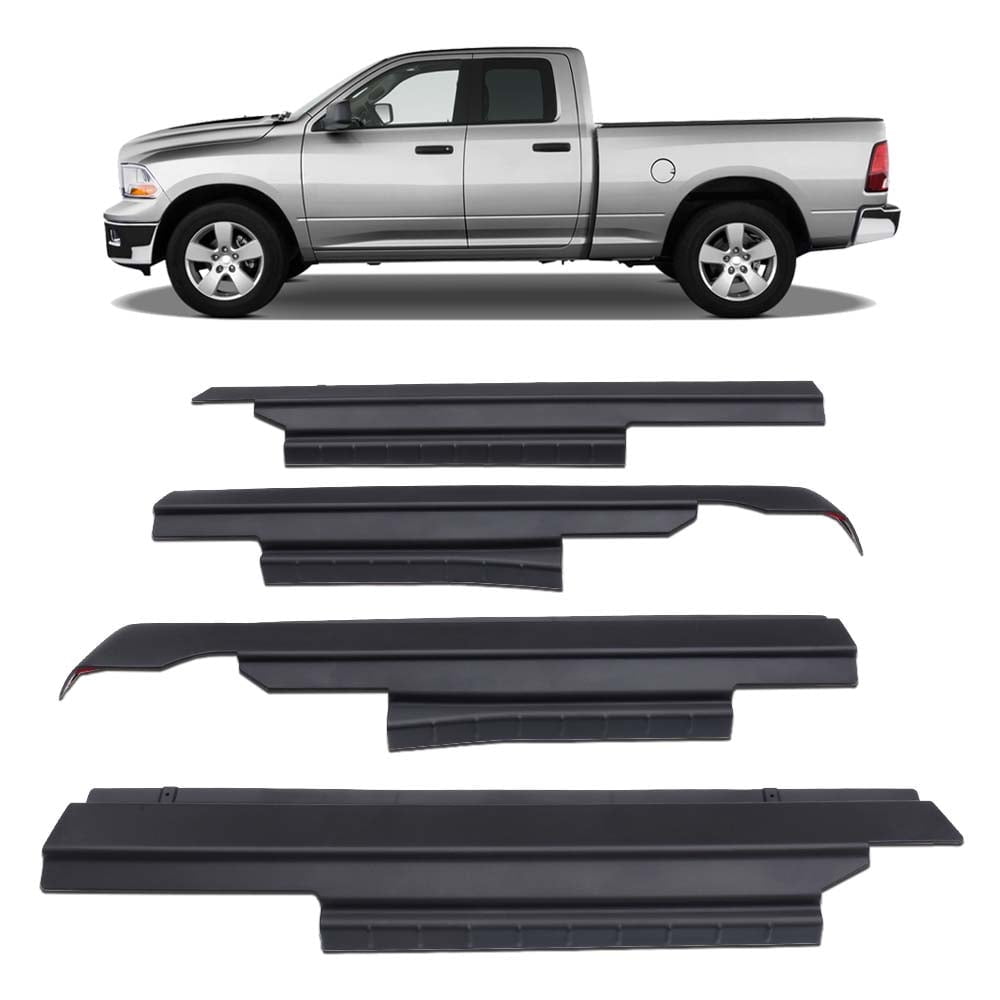 PIT66 Rocker Panel Protector Guard Cover Trim Fit For 2009-2018 Dodge ...