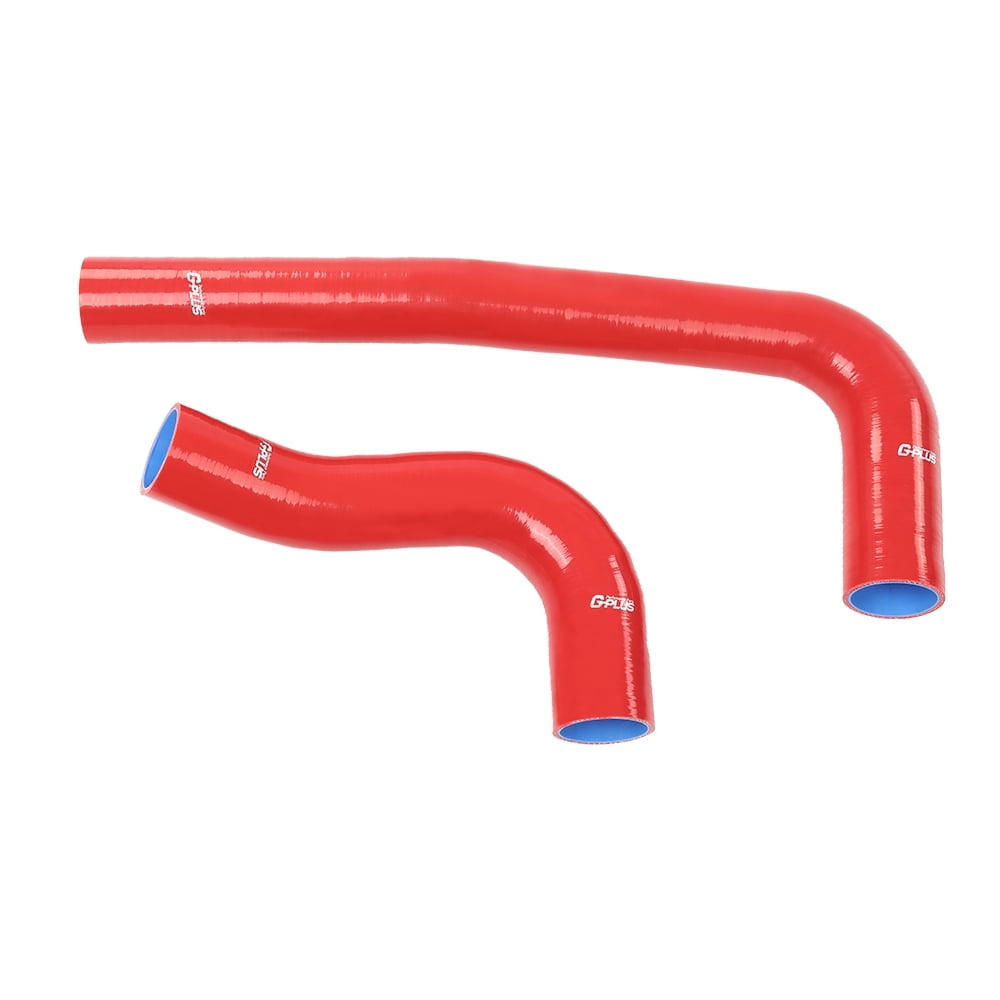 PIT66 Silicone Radiator Hose Kit Red with Clamps Fit for 2003-2010 ...