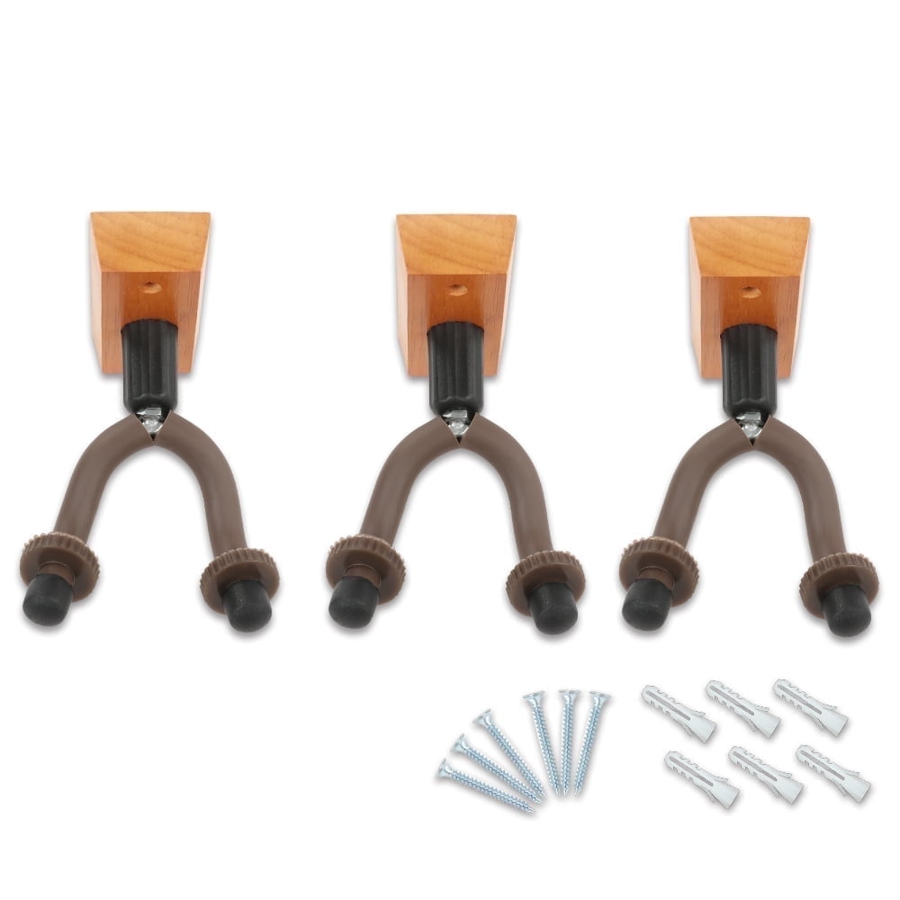 PIT66 3-Pack Heavy Duty Guitar Hanger Stand Holder Hooks, Wall Mount ...