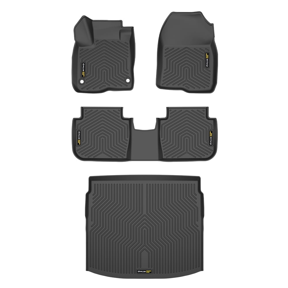 PIT66 3D TPE Floor Mats Cargo Liners Rubber All Weather Protection Set ...