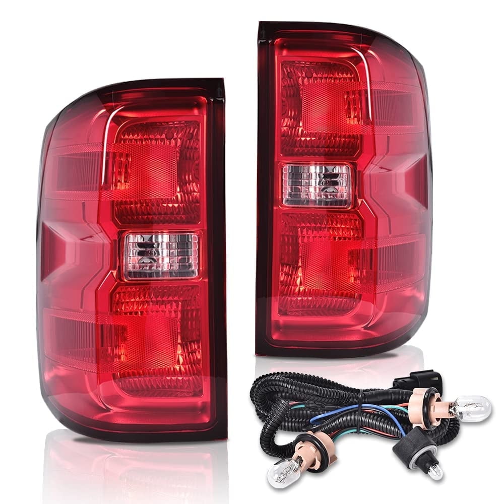 Tail Lights Assembly Rear Lights Fit for 2014-2019 Chevy Silverado/2015 ...
