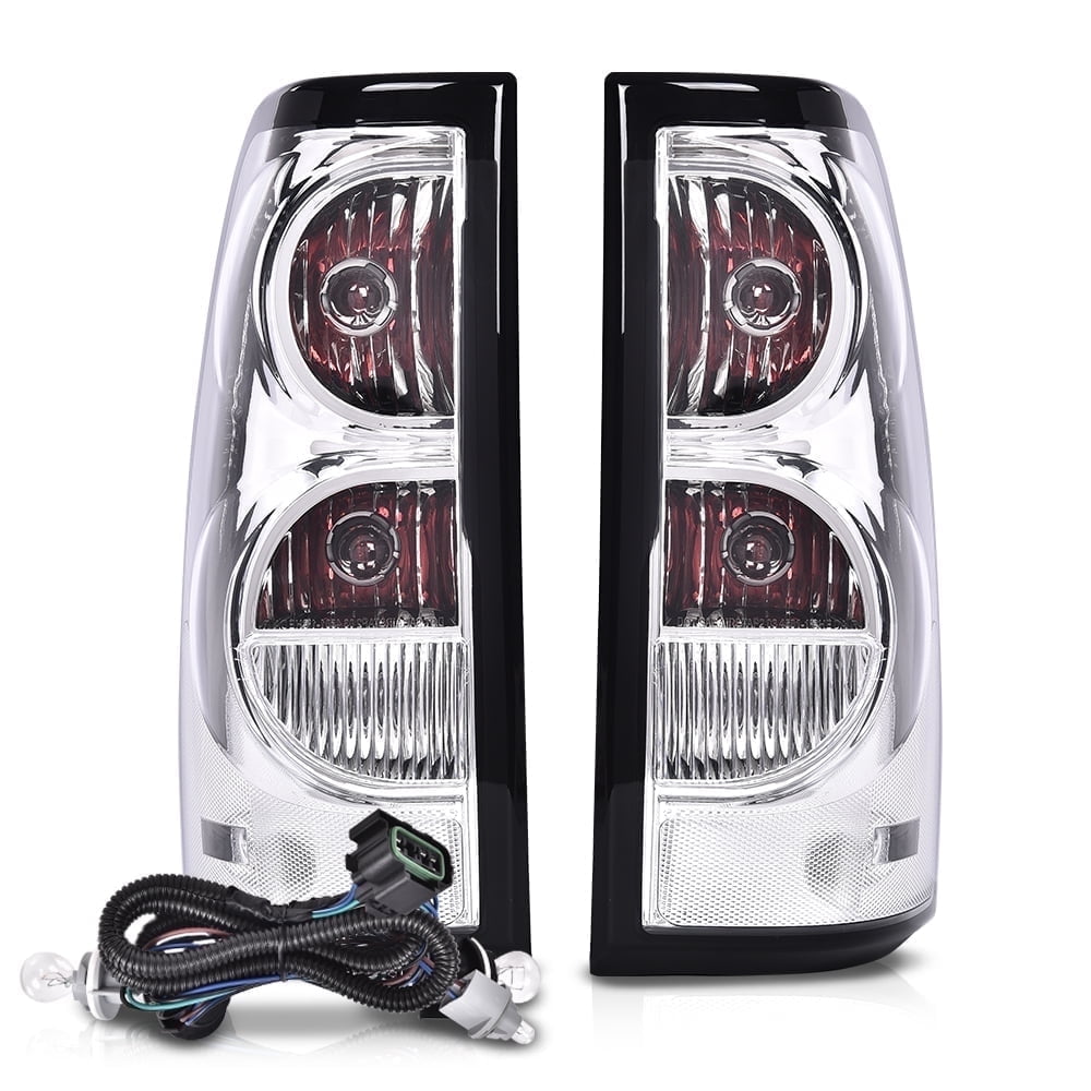 PIT66 Tail Lights, Driver and Passenger Side, Clear Lens, Fit for 2003 ...