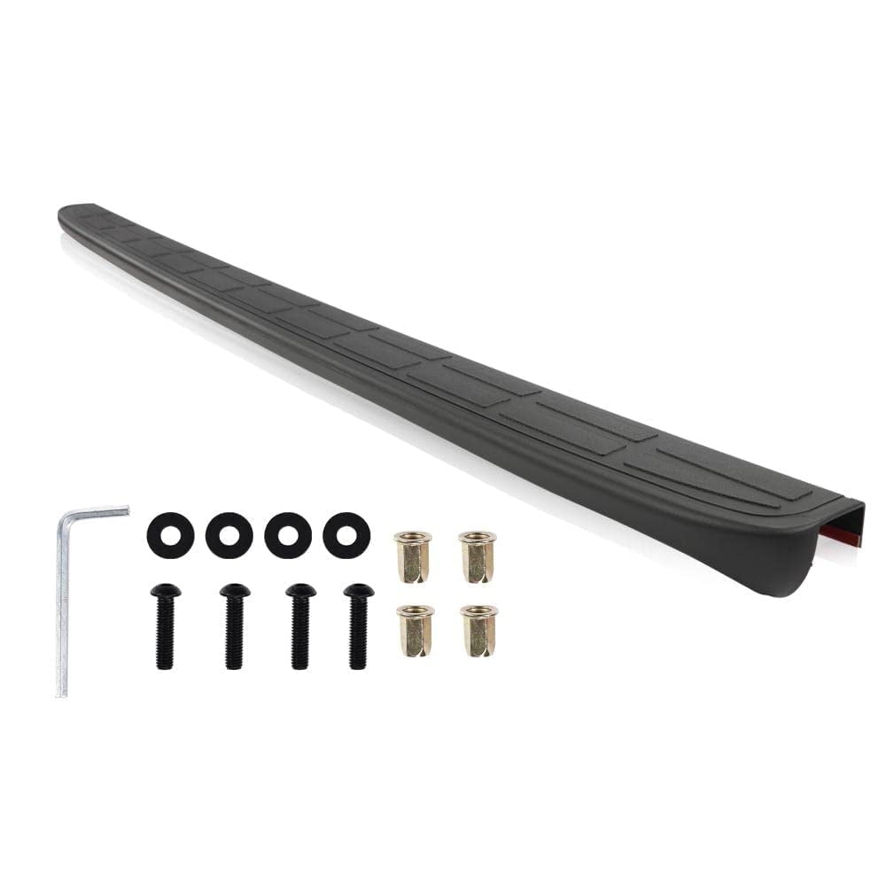 PIT66 Tailgate Protector Cover, Black Moulding Spoiler Cap for Chevy ...