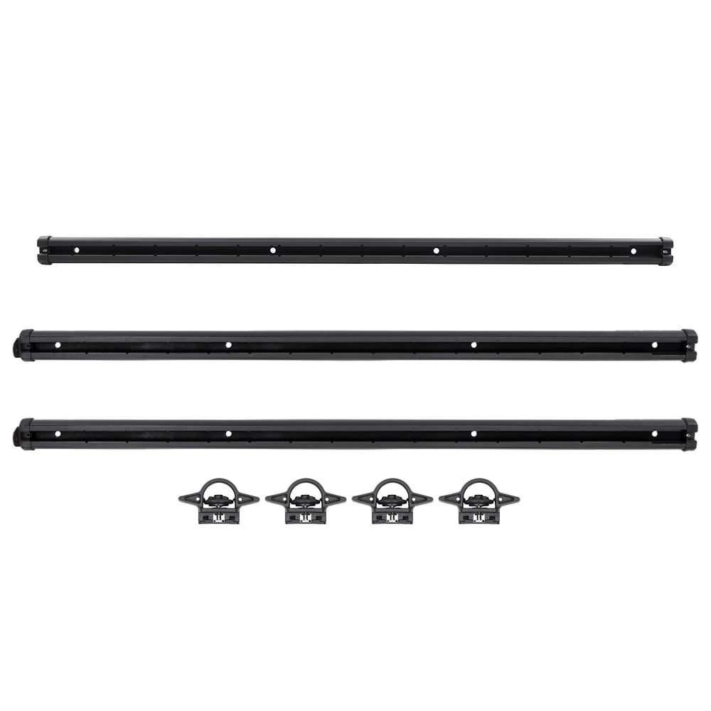PIT66 Trail Rail System Tie Down Rails Black Fit for Jeep Gladiator ...