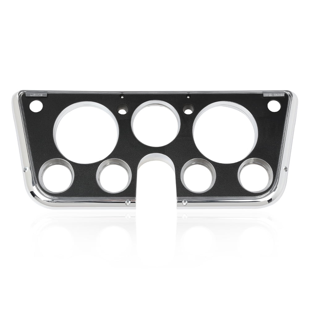 PIT66 Truck Dash Bezel Chrome 7 Hole Plastic Fit for 1967-1972 Chevy ...