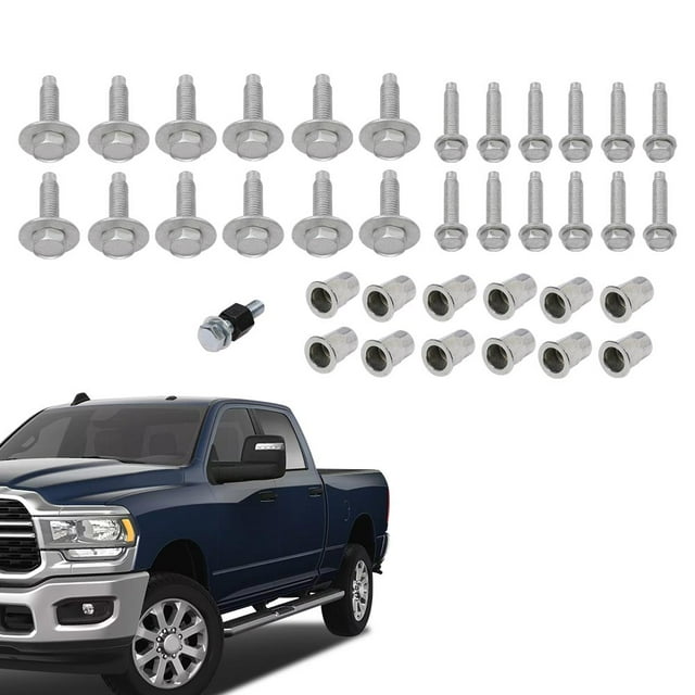 PIT66 Tubular Side Step Hardware Kit Fit for 2013-2019 Dodge RAM 1500 ...