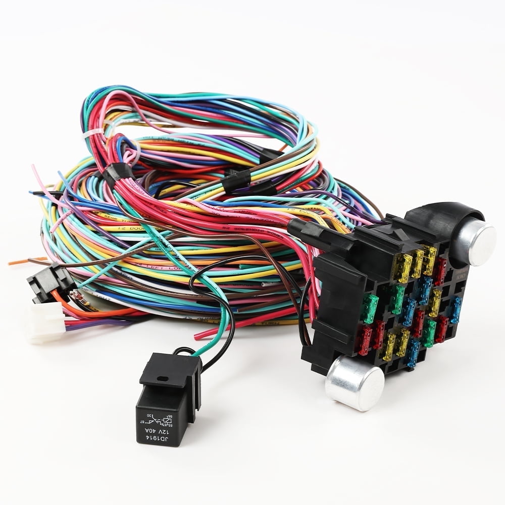 PIT66 Universal 21 Circuit Wiring Harness Fit for Chevy Mopar Ford ...