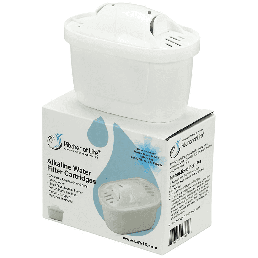 Pitcher of Life Alkaline Replacement Filter, 6-Stage Water Filtration ...