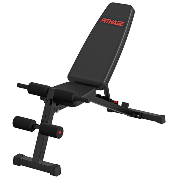 Pithage Adjustable Weight Bench, Foldable Workout Bench, Incline ...