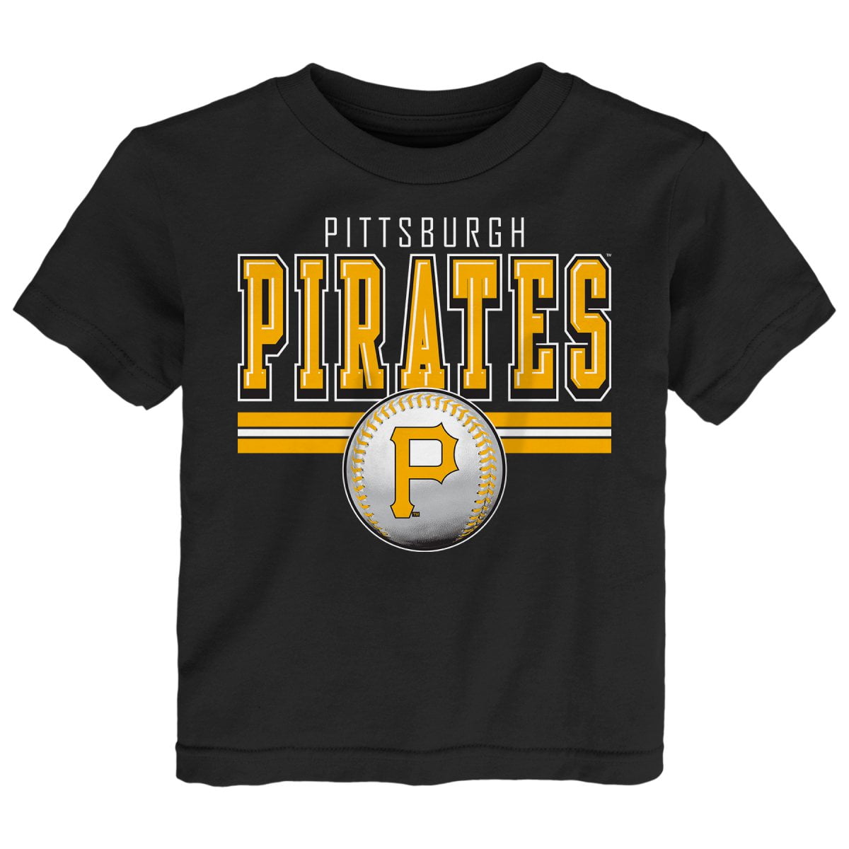 PITTSBURGH PIRATES Toddler Primry Color Cotton Crew Short Sleeve Tee ...