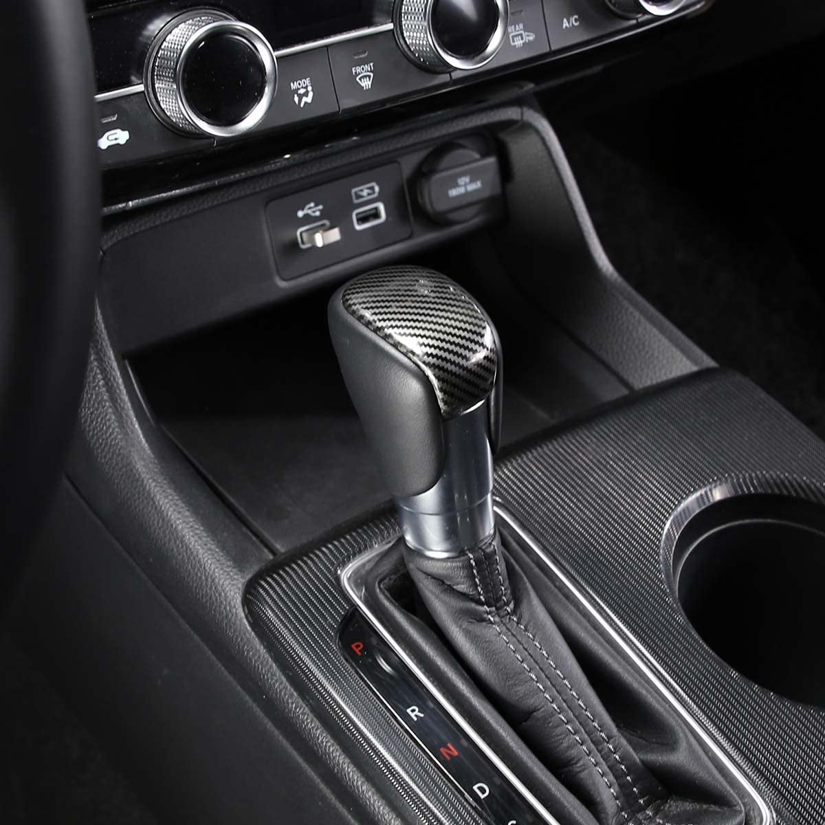 PIUGILH for 11th Gen Civic Car Gear Shift Knob Cover Stainless Steel ...