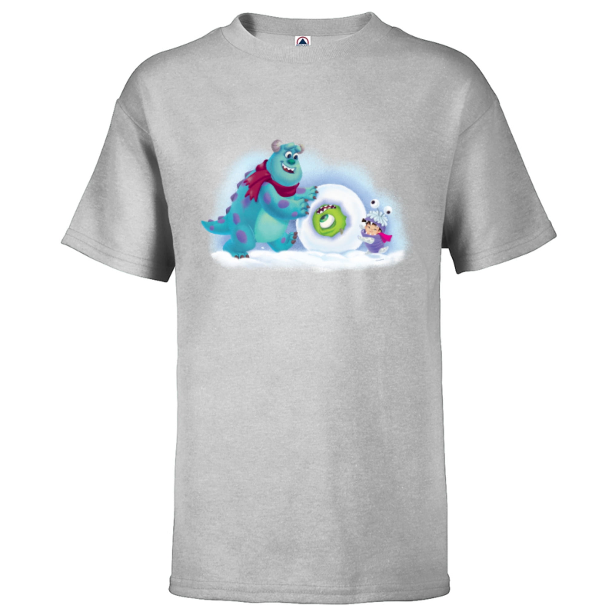PIXAR Monsters Inc. Mike, Sully & Boo Holiday Snowball - Short Sleeve T ...