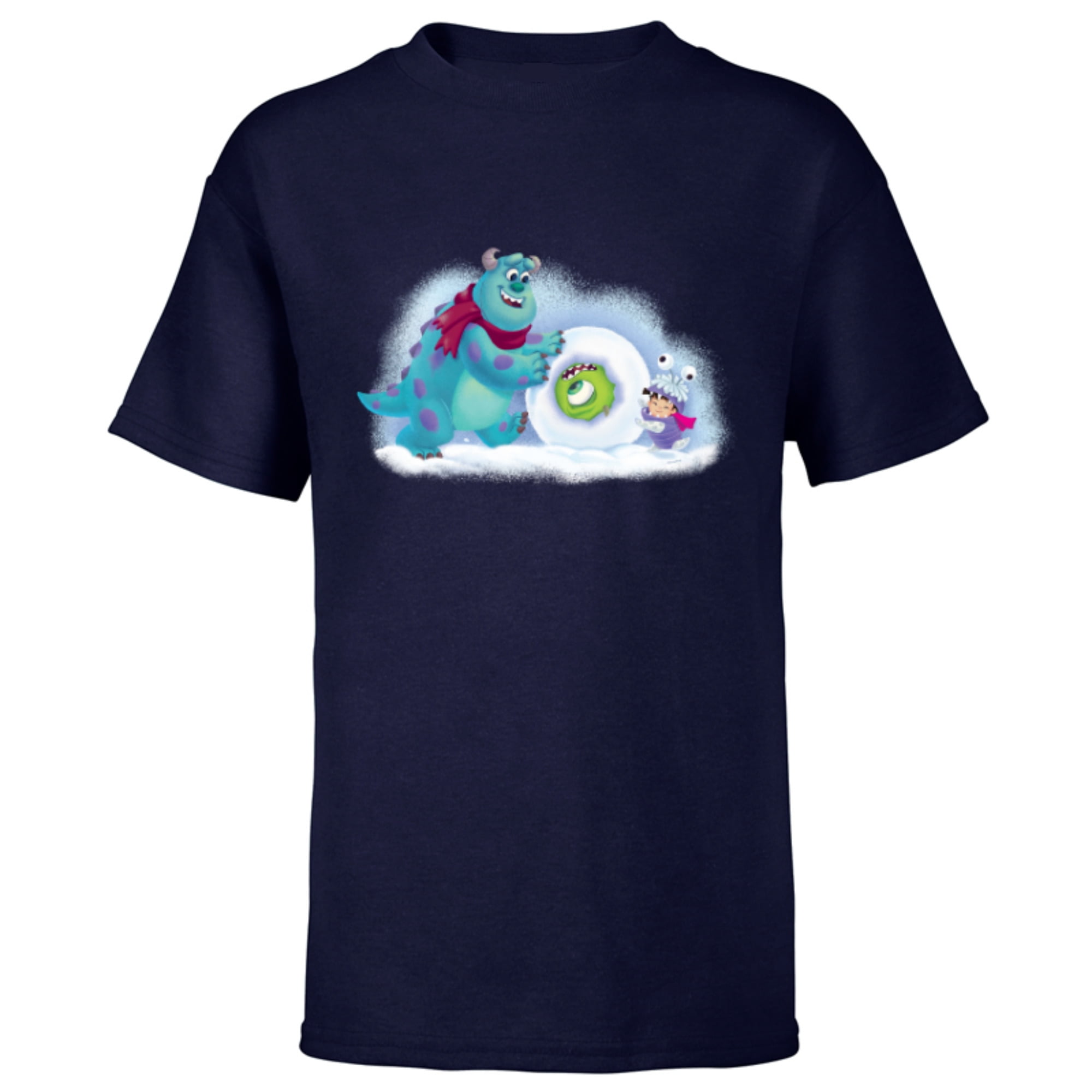 PIXAR Monsters Inc. Mike, Sully & Boo Holiday Snowball - Short Sleeve T ...