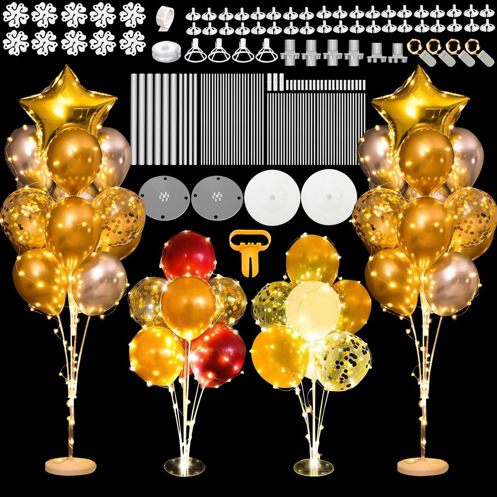 PIXHOTUL2 DIY Balloon Holder Arrangement Kits with Plastic Columns ...