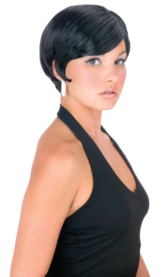 Funworld 92537BK Pixie Space Girl Wig Black - Walmart.com