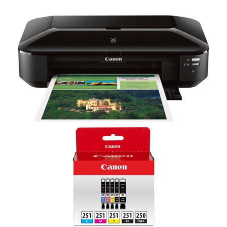 PIXMA iX6820 Wireless Inkjet Printer with PGI-250 Black and 4x CLI-251 ...