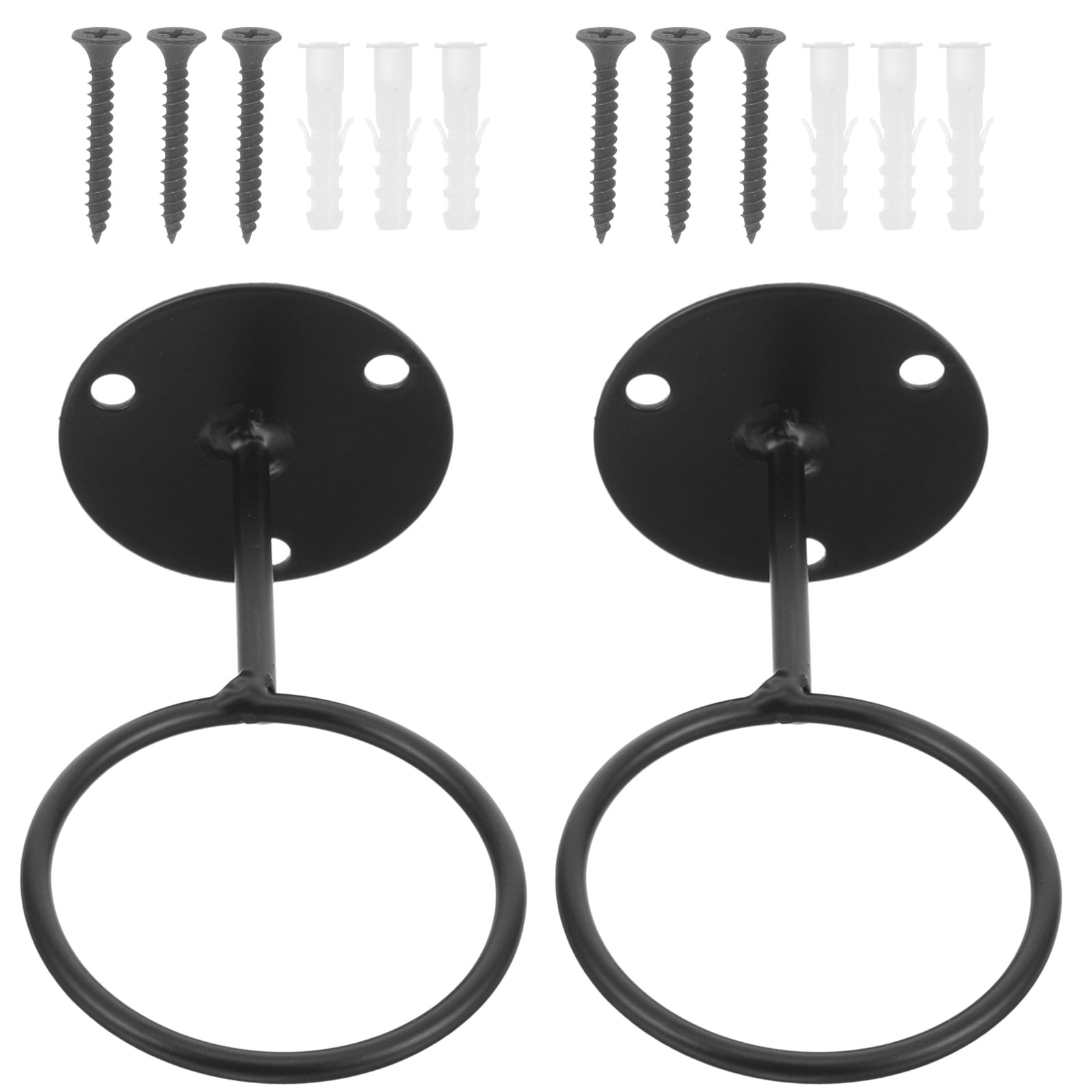 PIXNOR 2 Sets Wall Mount Baseball Holder Decorative Display Golf ...