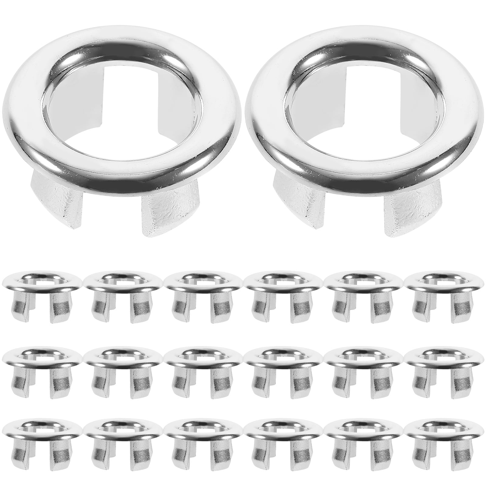PIXNOR 20 Pcs Sink Strainer Door Bathroom Overflow Fits Most Types of ...