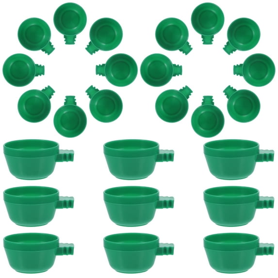 PIXNOR 25 Pcs Parrot Supplies Bird Food Box Container Pigeon Dispenser ...