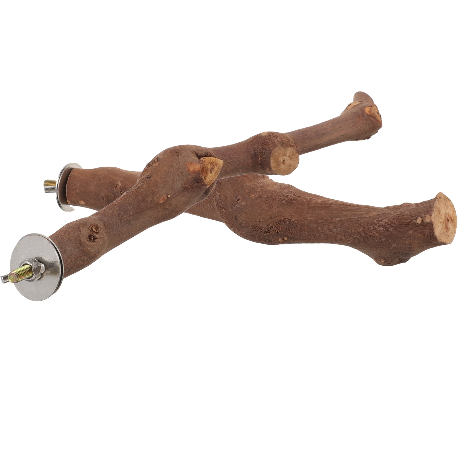 PIXNOR 2pcs Grapevine Bird Perch Stand Standing Biting Stick Bird Cage ...