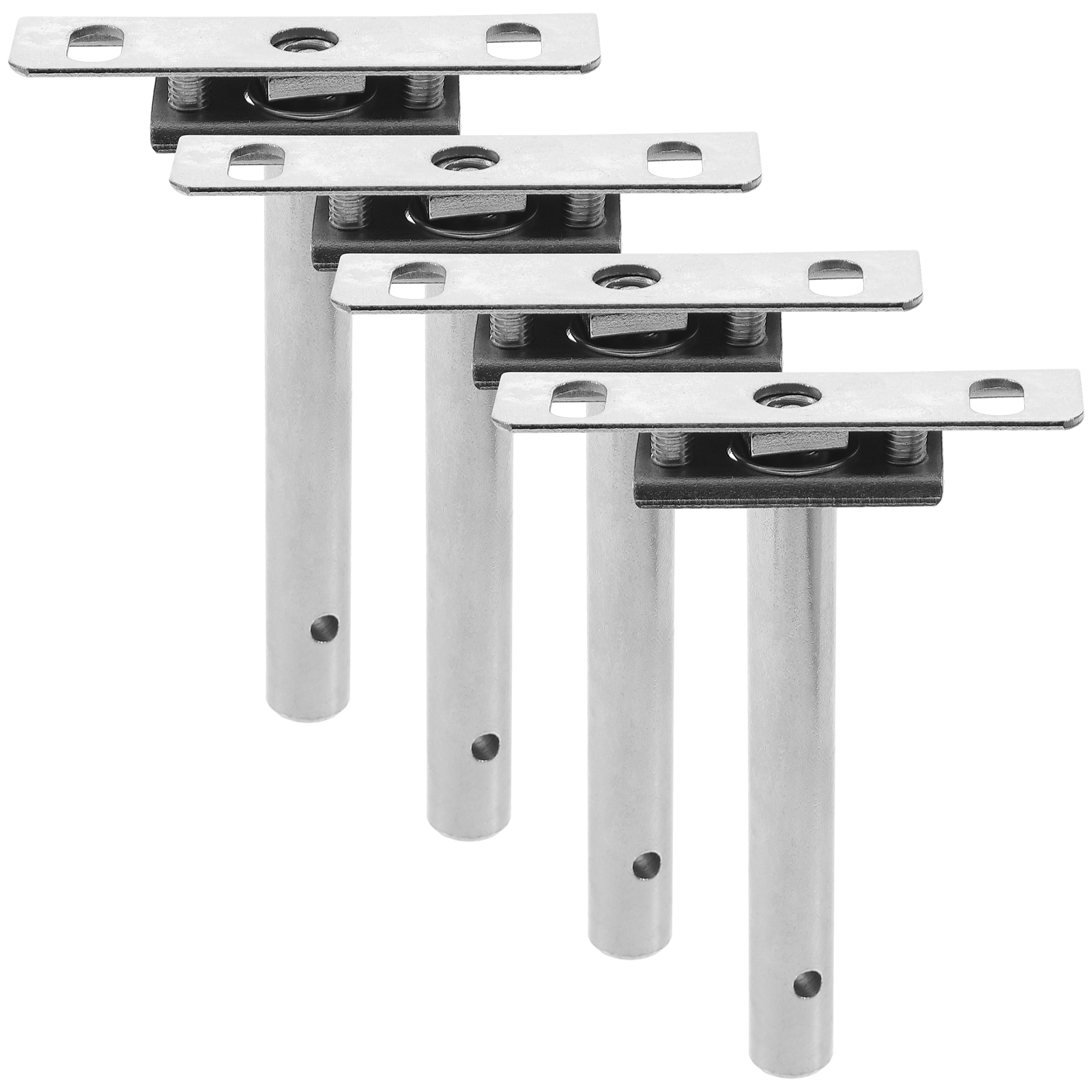 PIXNOR 4 Pcs White Window Shelf Brackets Wall Mounting Partition ...
