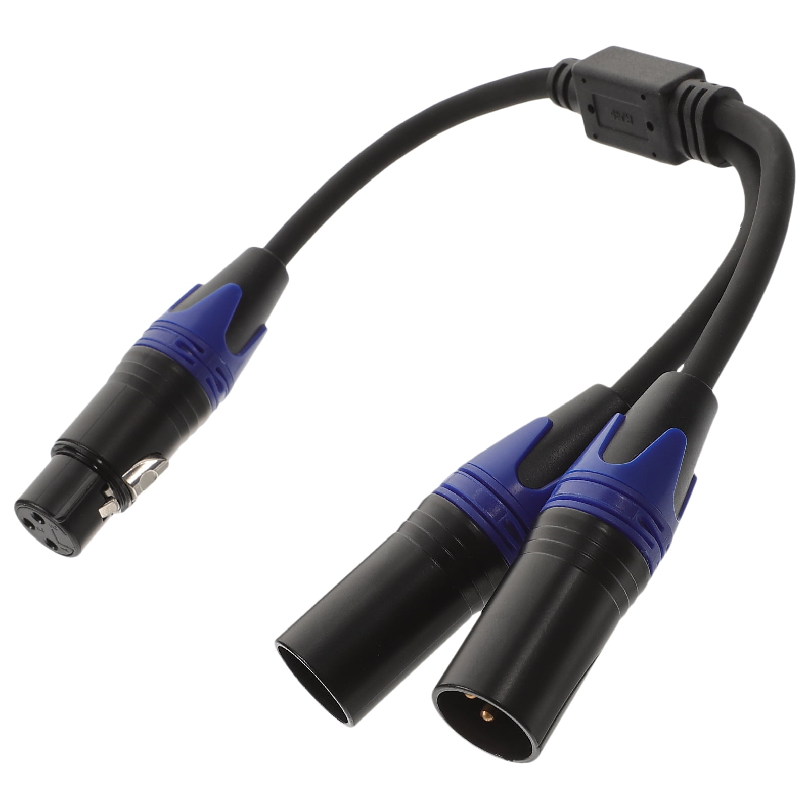 PIXNOR XLR Audio Cable Mic Female to Splitter Cables Microphones Blue ...