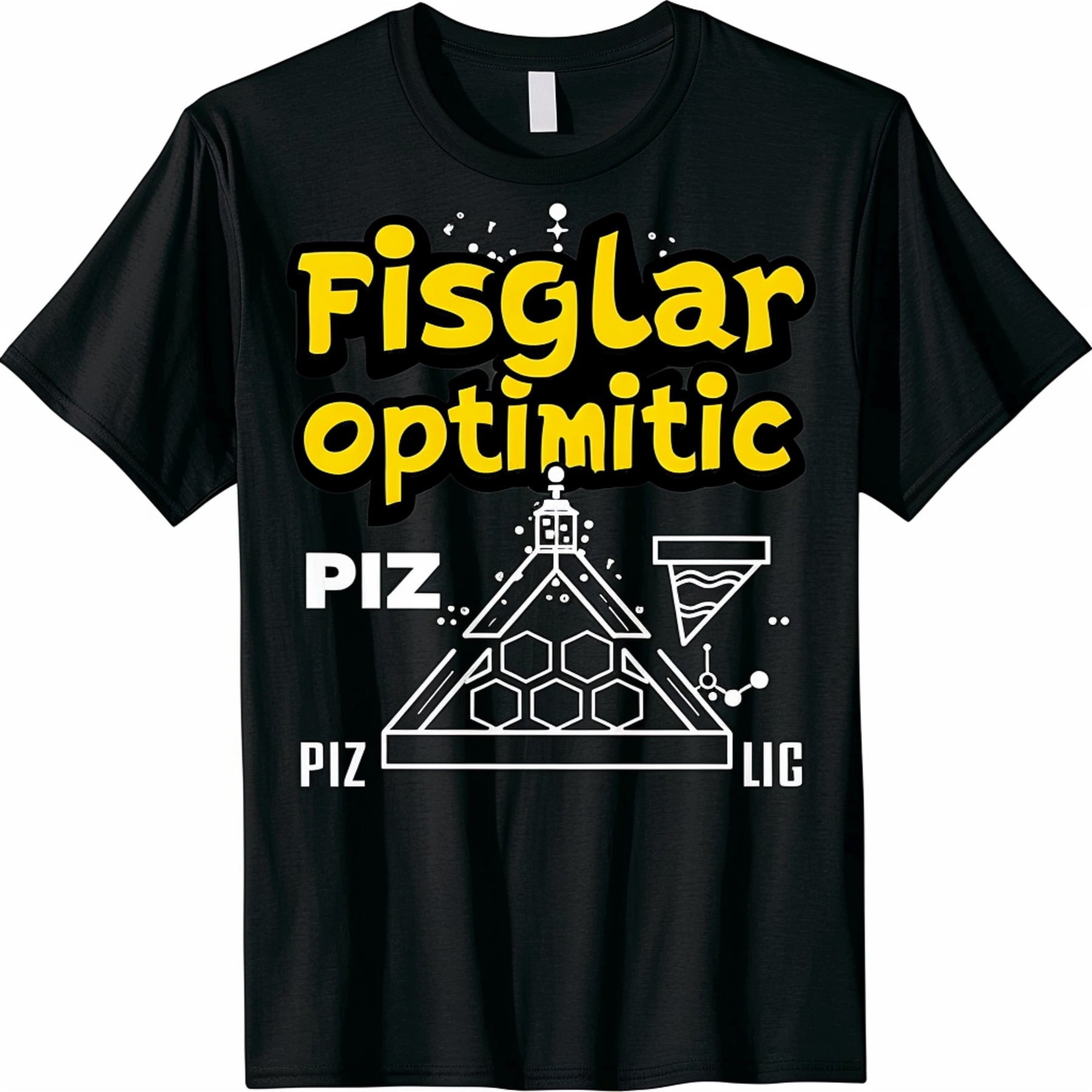 PIZ Optimistic Chemical Structures Black TShirt UCKLAOlogist Pizza ...