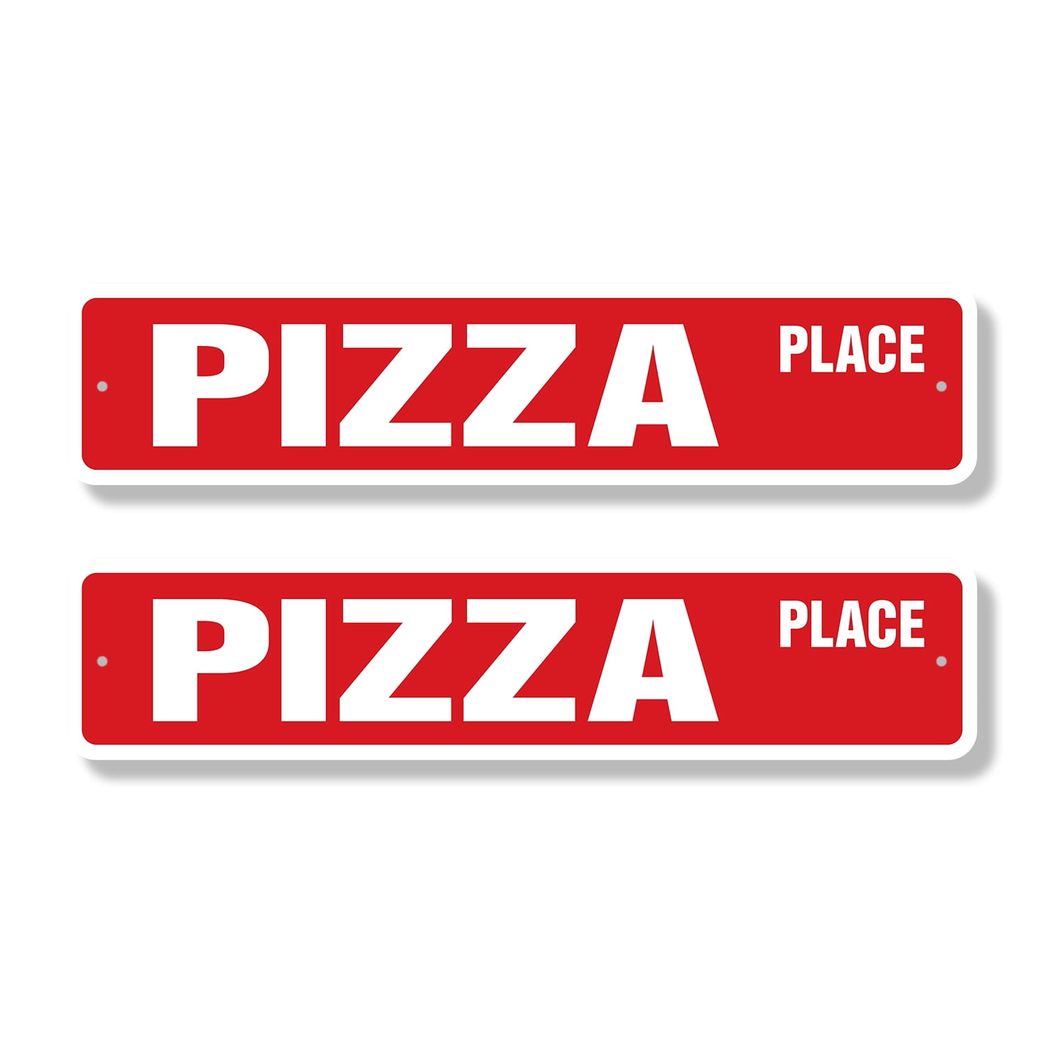 PIZZA PLACE Classic Street Sign (2 Pack) new parlor shop oven pizzeria ...