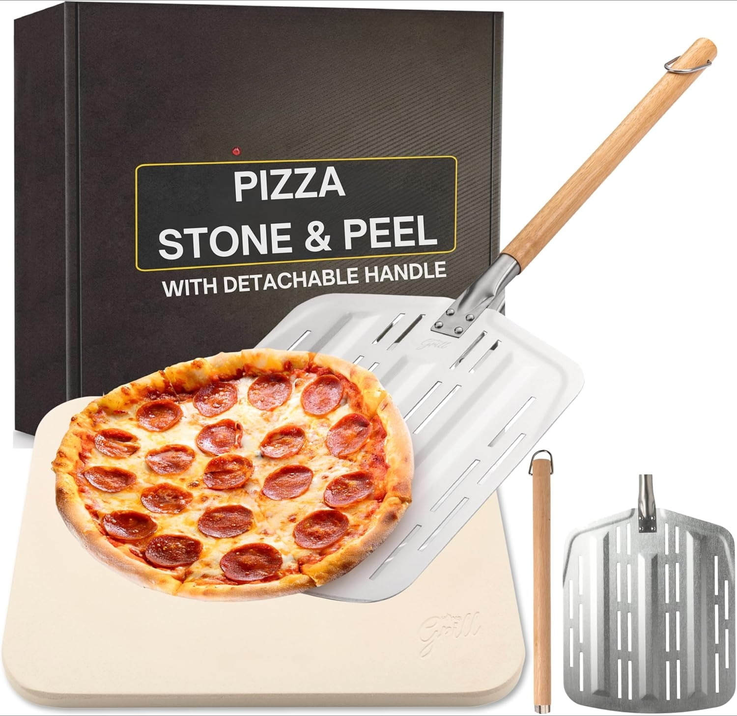 PIZZA STONE | Rectangular Pizza Stone For Oven Baking & BBQ Grilling ...