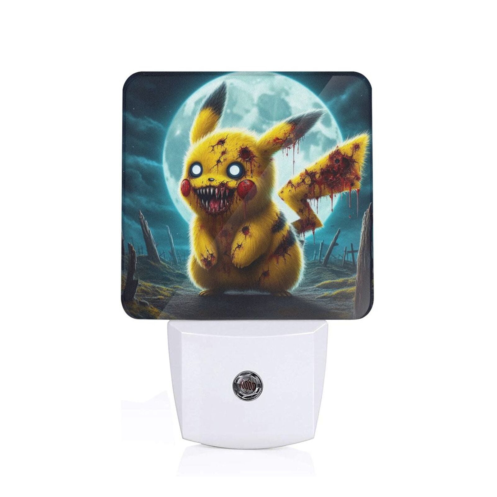 PIkachu Zombie LED Plug-in Night Light for Kids,Cute Color Changing LED ...