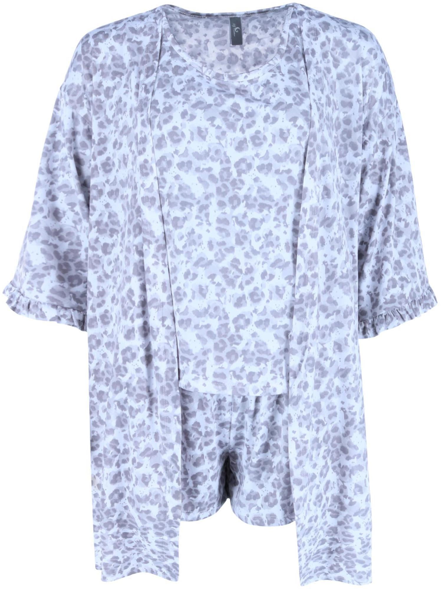 PJ Couture Tank Top and Shorts with Robe Sleep Set (Women) - Walmart.com