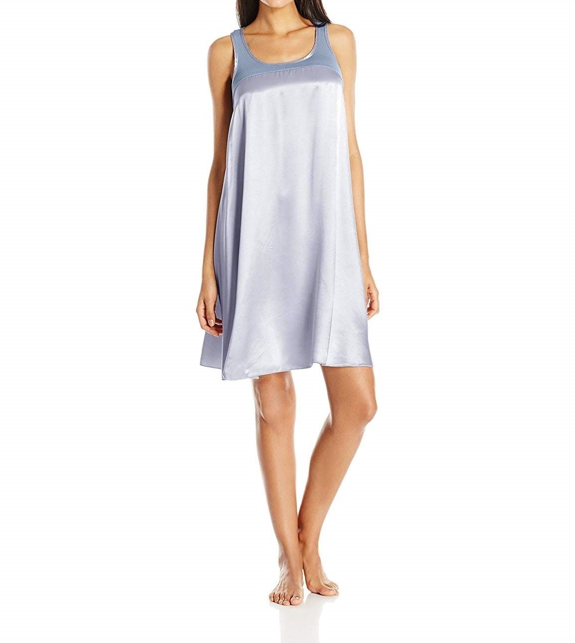 PJ Harlow Satin and Rib Nightgown Lindsay - PJD1S - Walmart.com