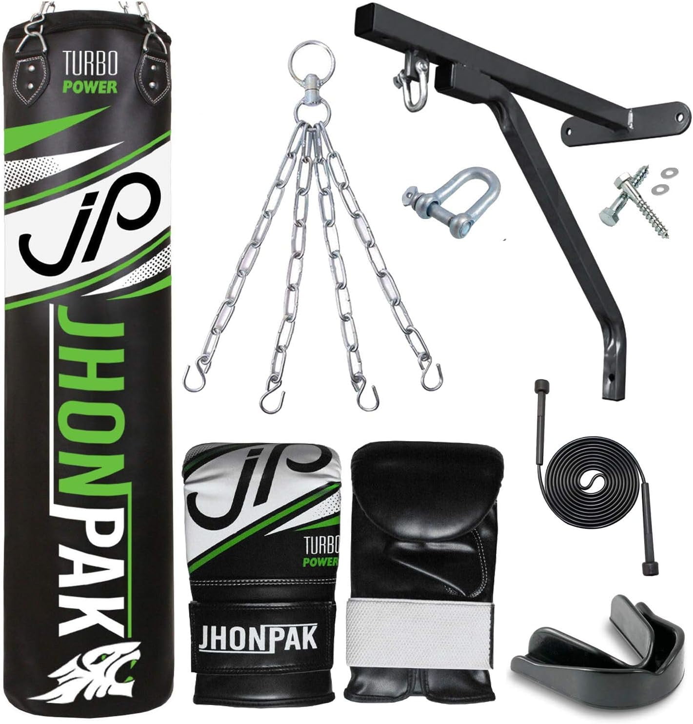 PJ Heavy Punch Bag Set | 5-Feet Unfilled with Wall Bracket and Chain ...
