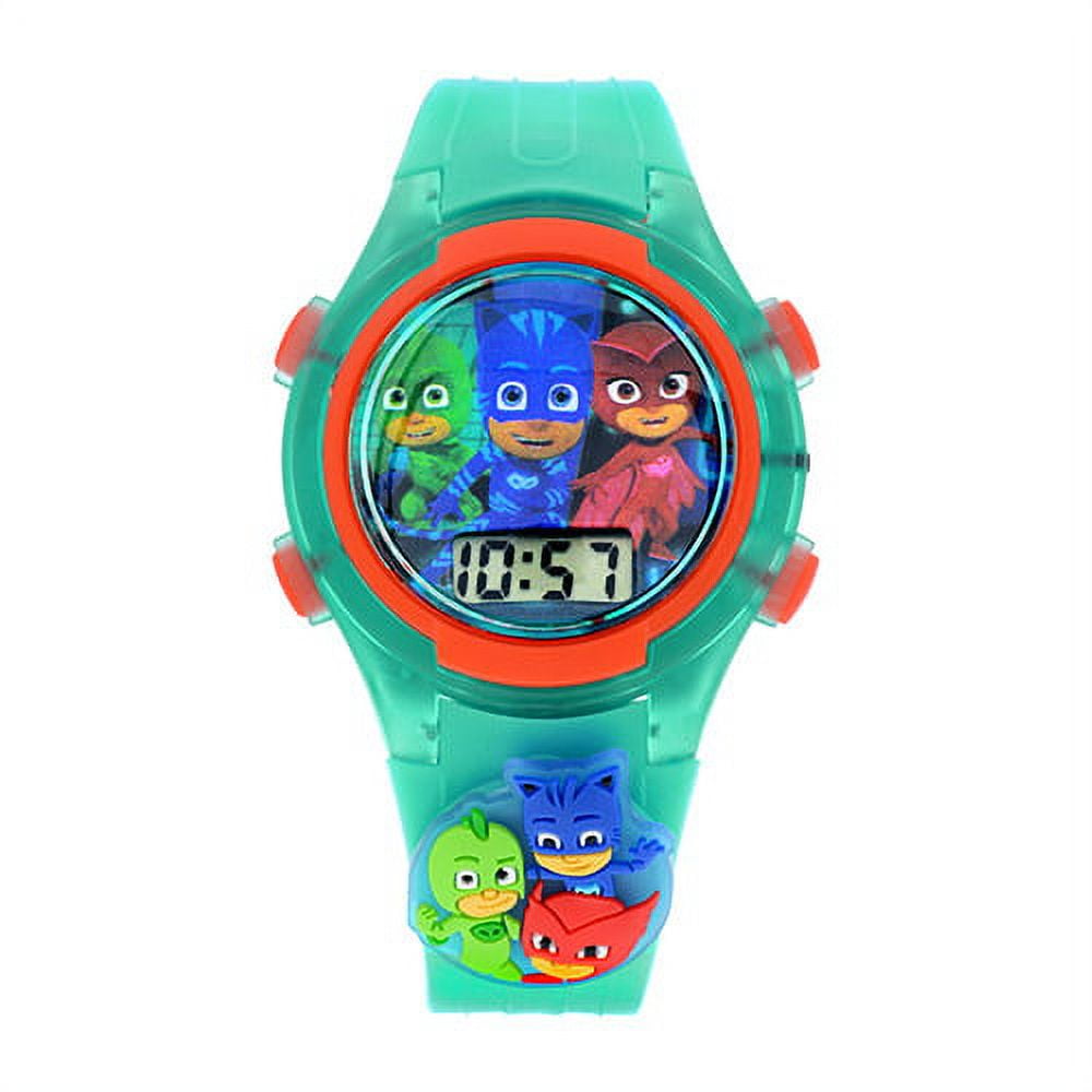 PJ Mask Kids LCD with Multi Flashing Case and Icon Watch - Walmart.com