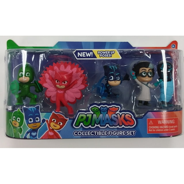 PJ Masks 3-Inch Collectible Figures 5-Piece Set Includes Catboy ...