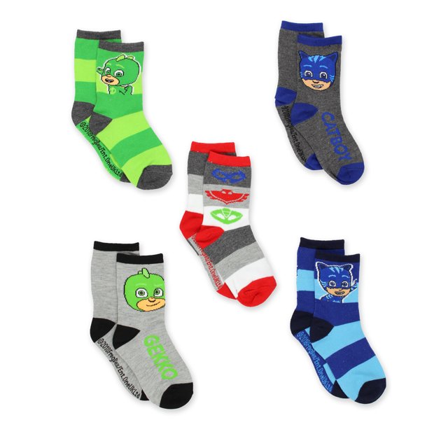 PJ Masks 5 pack Boys Toddler Crew Sock Set PJ046BCCZA - Walmart.com