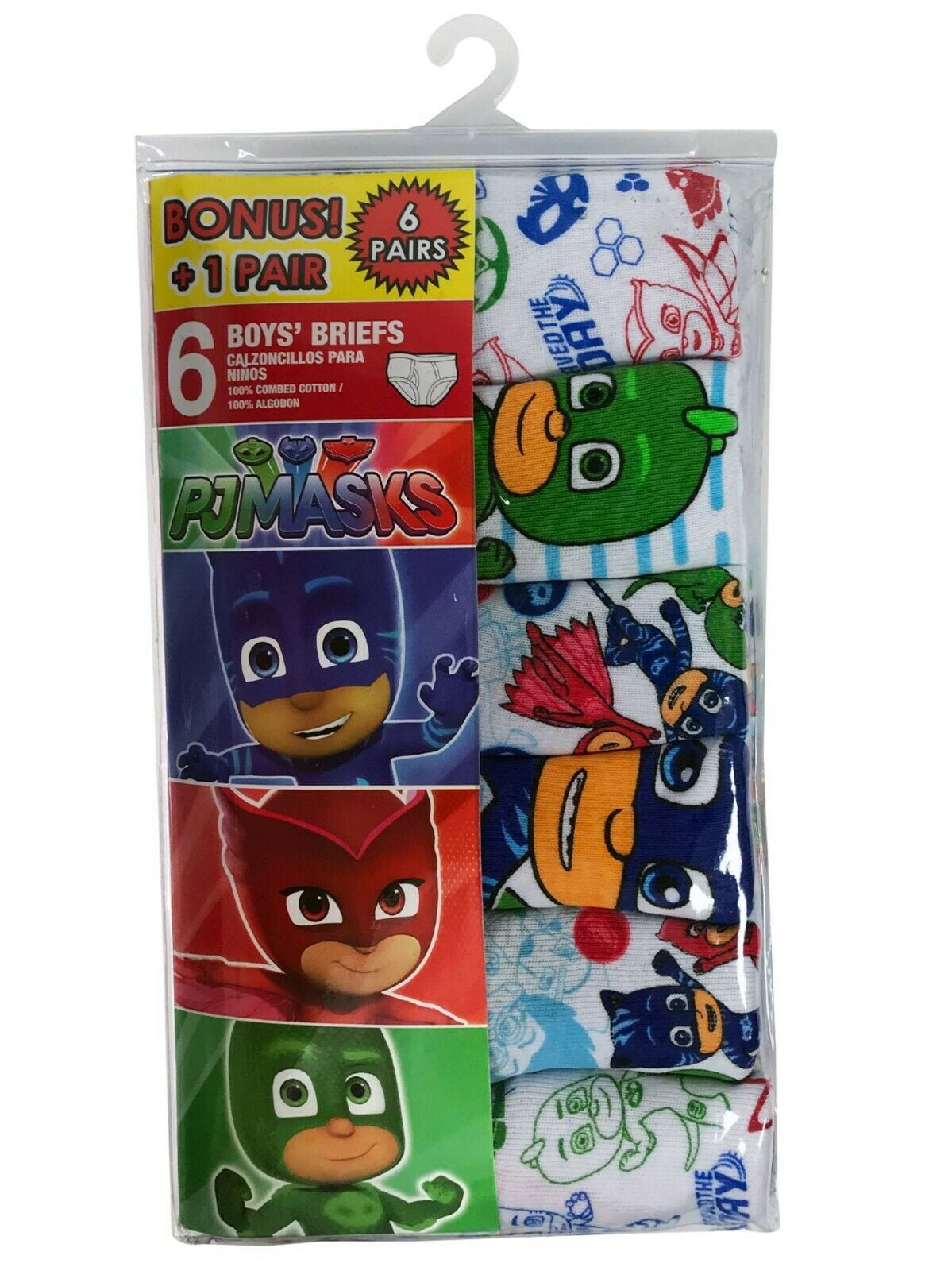 PJ Masks 6 PC Briefs Underwear Boy Size 6 - Walmart.com