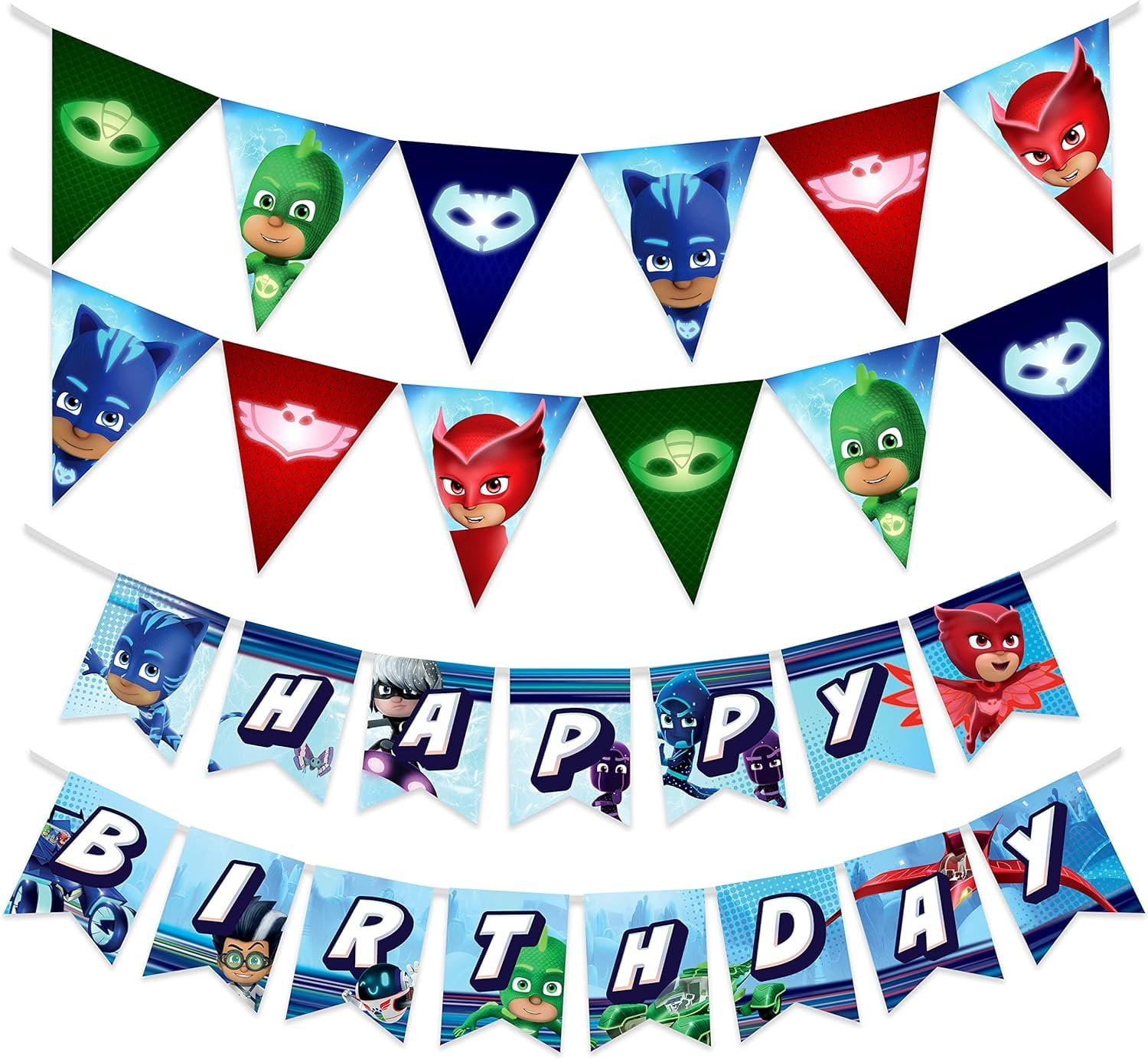 PJ Masks Banner & Pennants Kit - PJ Masks Party Supplies - Walmart.com