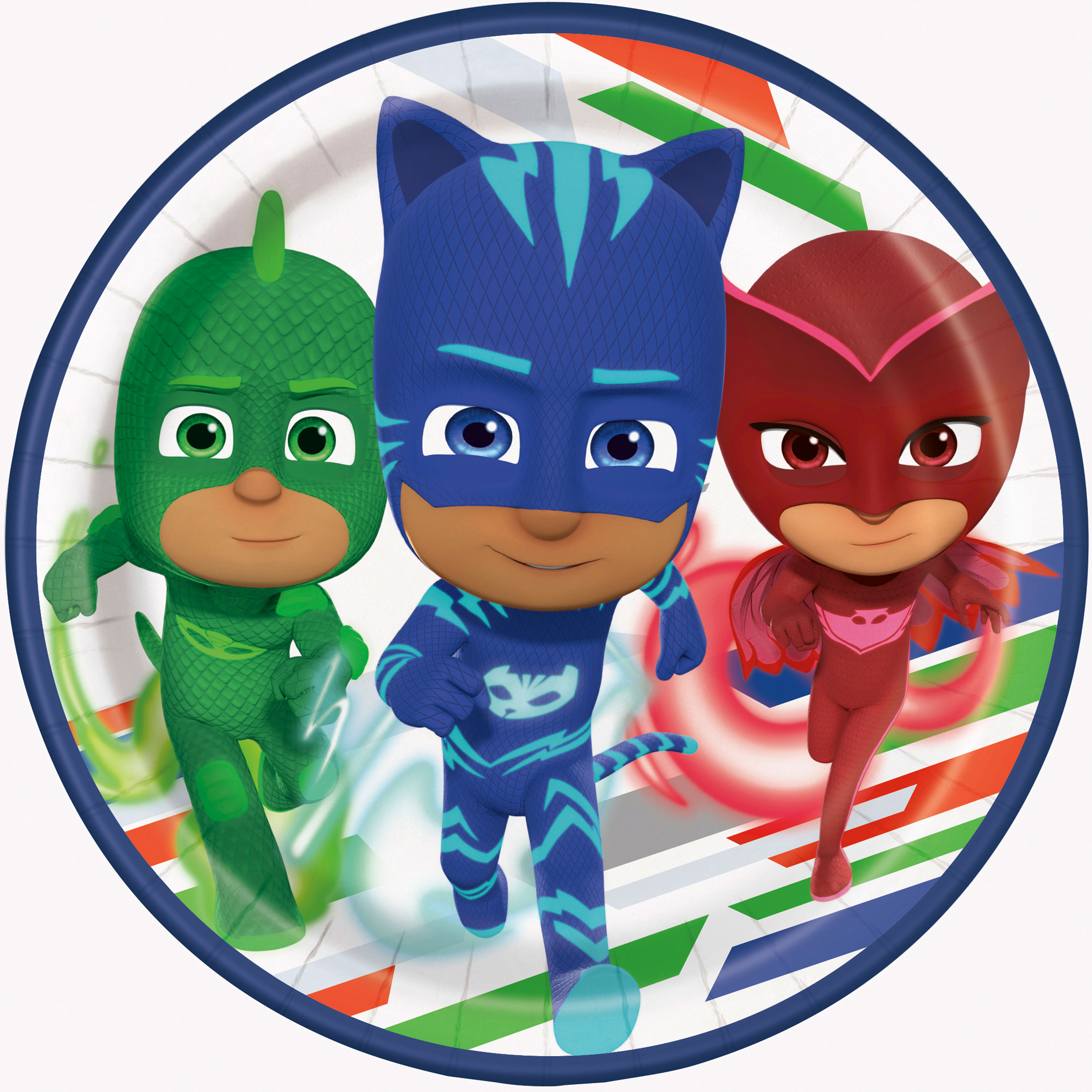 PJ Masks Birthday Paper Dessert Plates, 7 in, 8 Count - Walmart.com