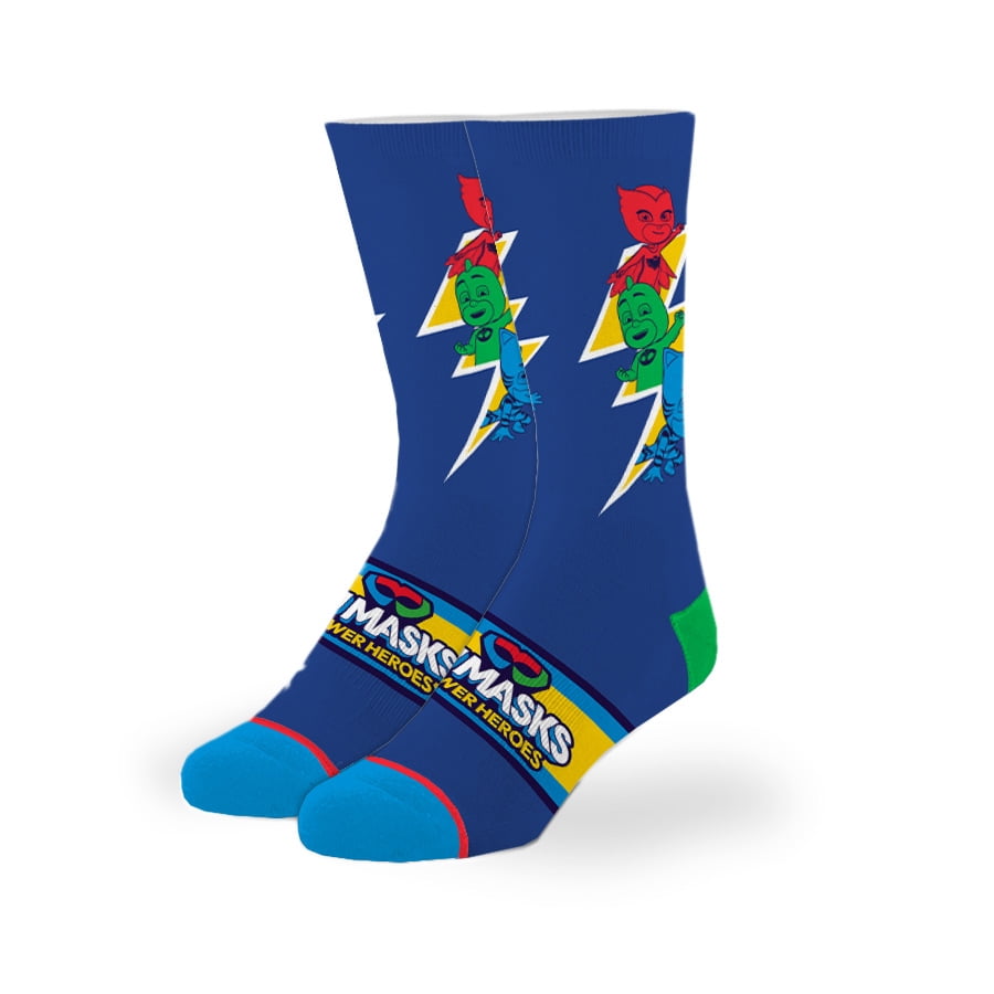 PJ Masks Bolt Big Kids Crew Socks - Walmart.com