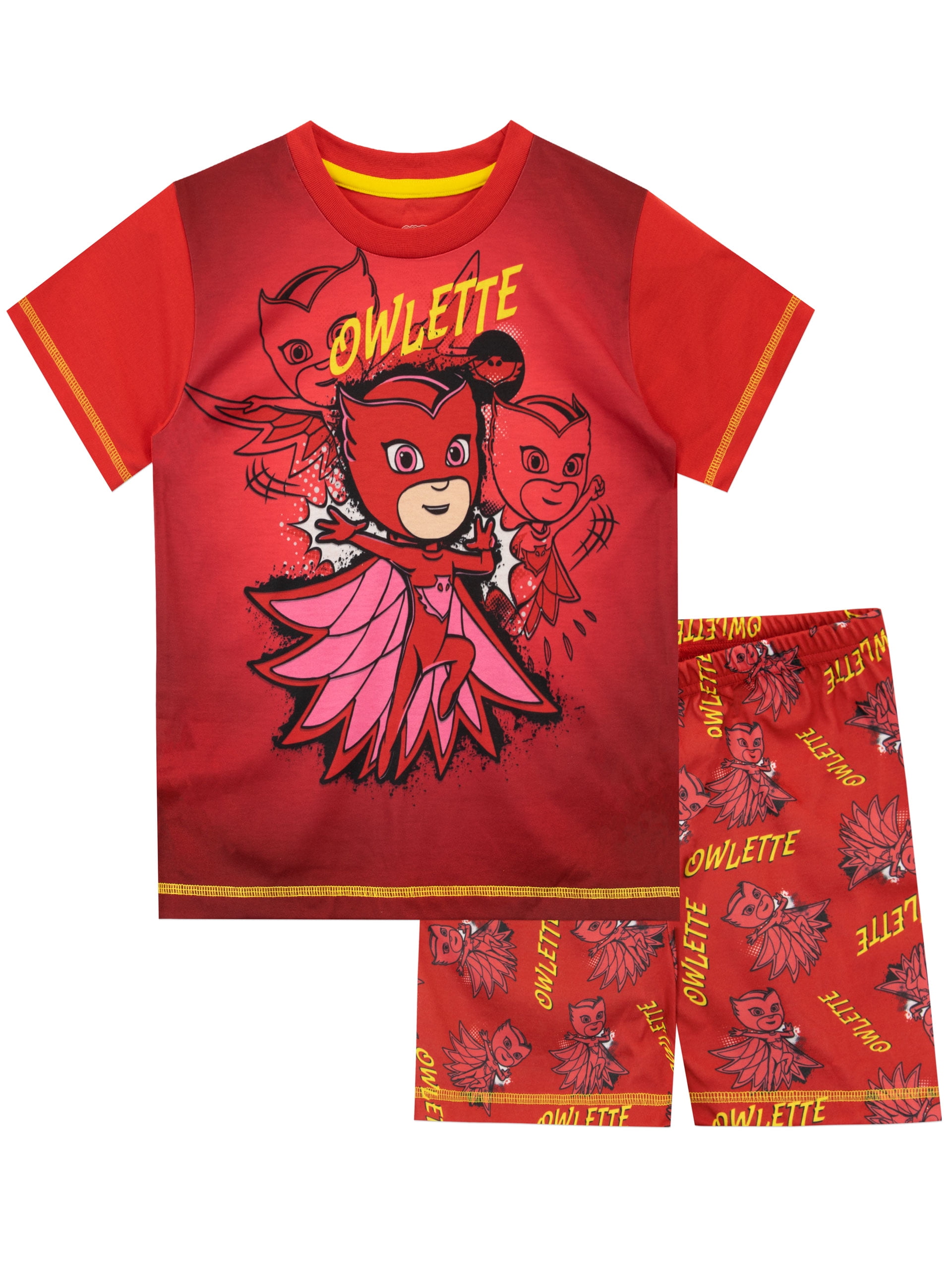 PJ Masks Boys Owlette Short Sleeve & Leg Pajamas Sizes 3-10 - Walmart.com