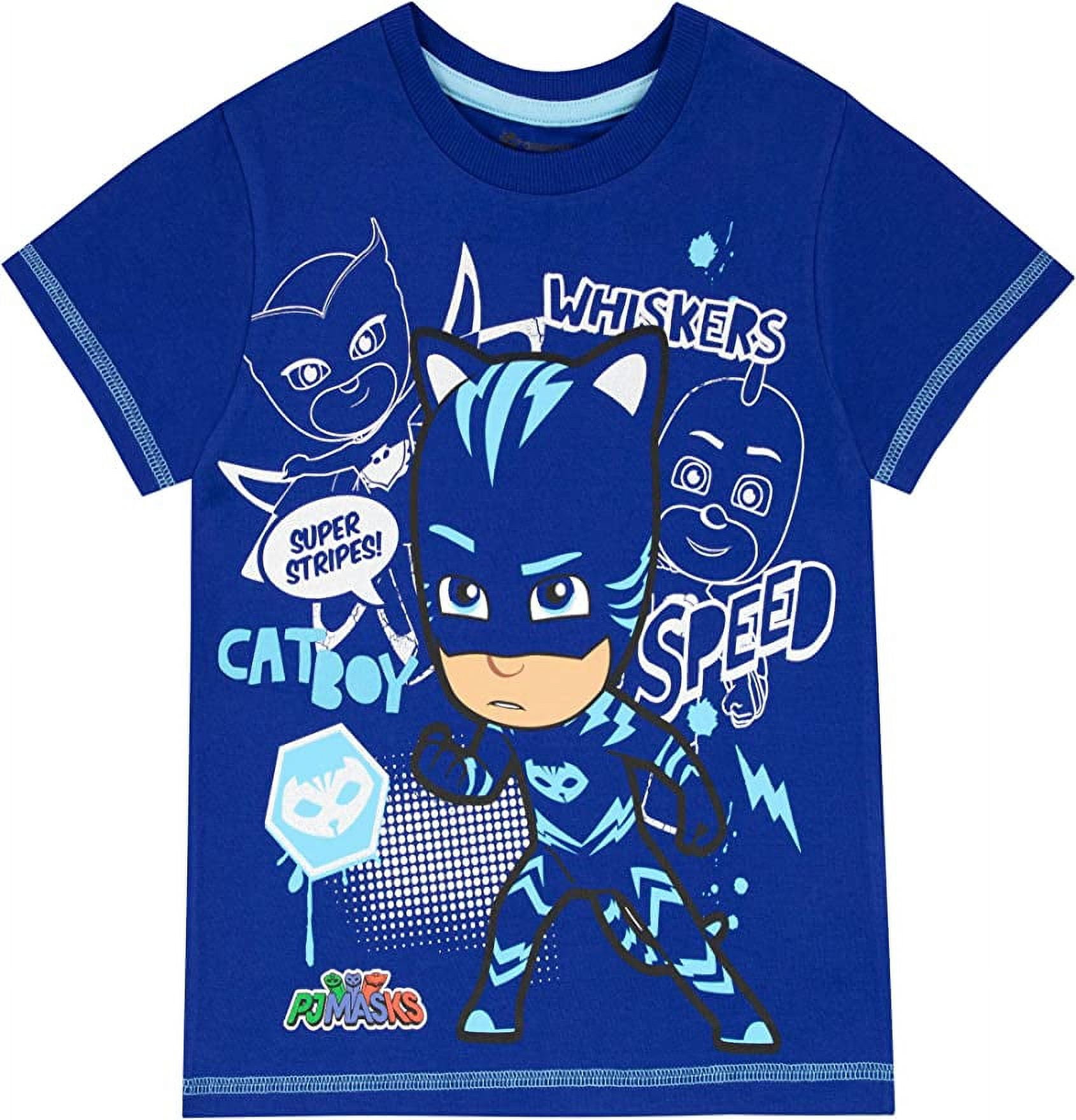 PJ Masks Boys Short Sleeve Catboy T-Shirt Sizes 4-10 - Walmart.com